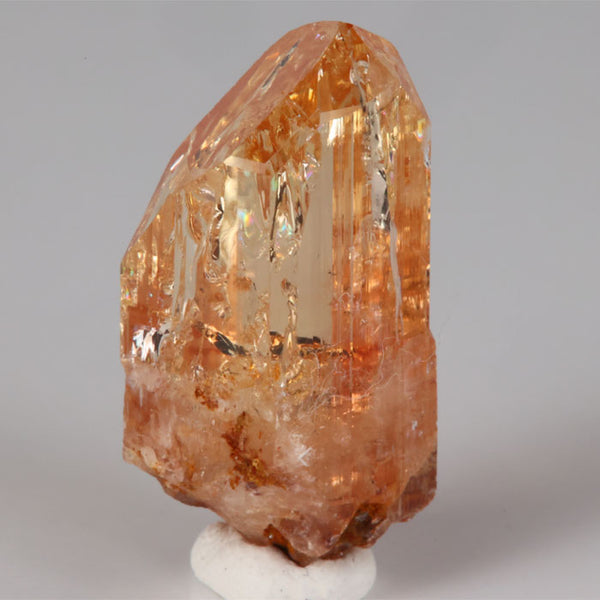 31.94ct Raw Peach Topaz Crystal - Mineral Mike