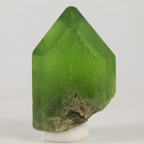 184ct Terminated Raw Gemmy Green Peridot Crystal - Mineral Mike