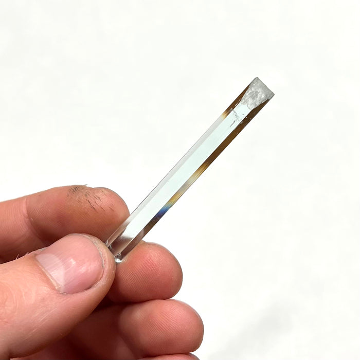 17.85ct Light Blue Long Aqua Crystal - Mineral Mike