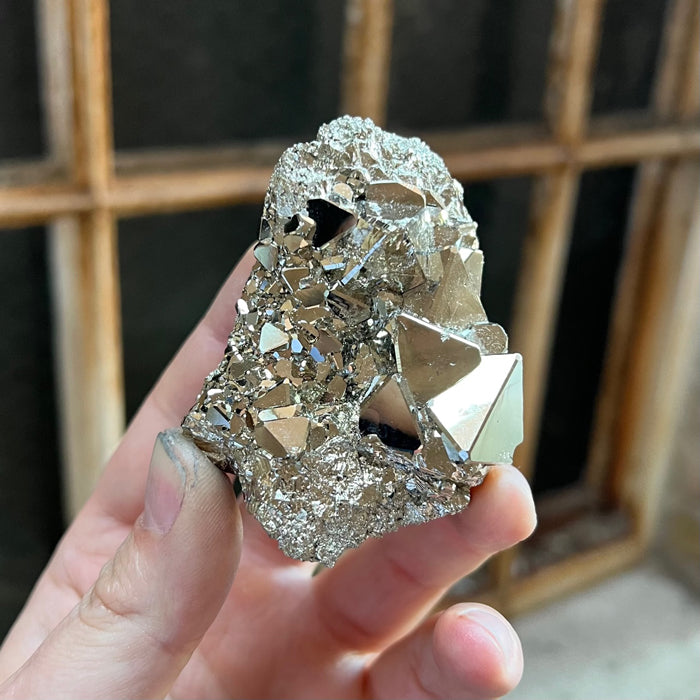 244g Raw Pyrite Crystal Cluster from Peru - Mineral Mike