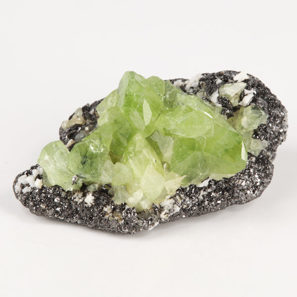 113ct Diopside Crystal Cluster on Host Rock - Mineral Mike