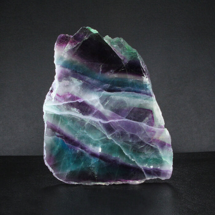 Polished Fluorite Slab from China - Mineral Mike